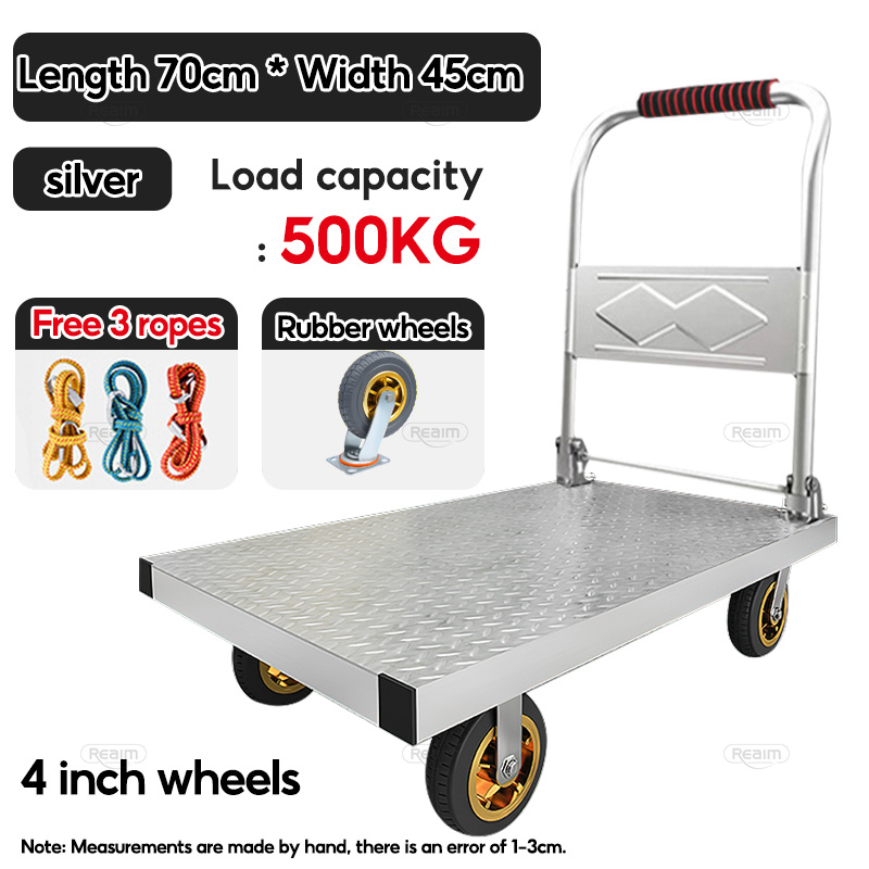 Trolley Hand Truck Foldable Platform Trolley Heavy Duty Push Cart ...