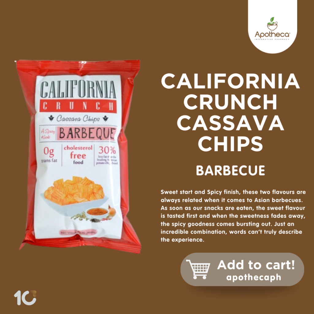 California Crunch Cassava Chips 120g Barbeque by apothecaph | Shopee ...