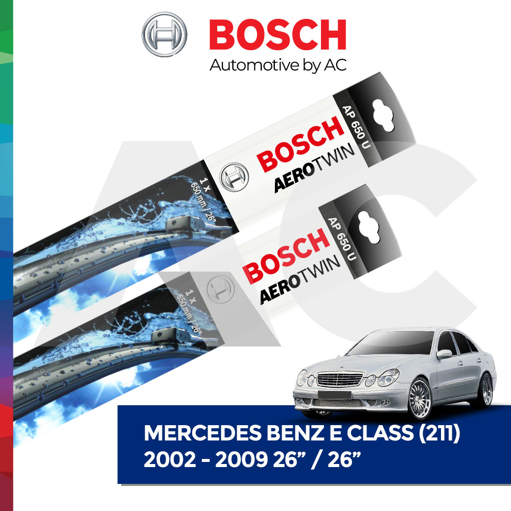 BOSCH AEROTWIN PLUS FLATBLADES WIPER SET FOR MERCEDES BENZ E CLASS (211 ...