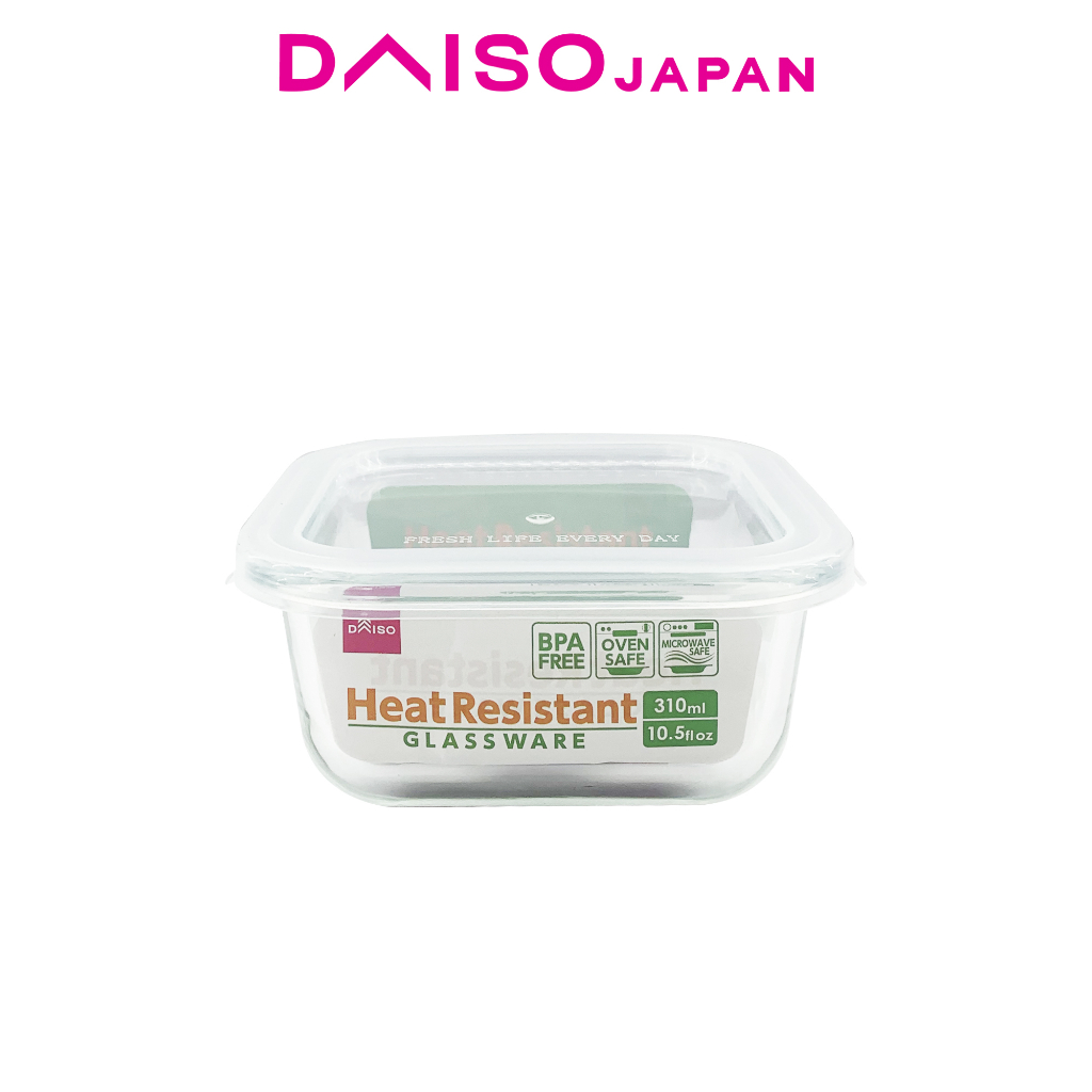 Daiso Heat Resistant Glass Airtight Container (310ml) | Shopee Philippines
