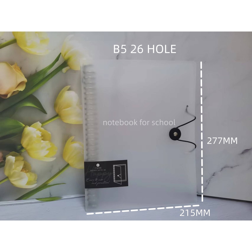 A5/B5 Loose Leaf Refill Binder Notebook Replacable Metal Ring Writing ...