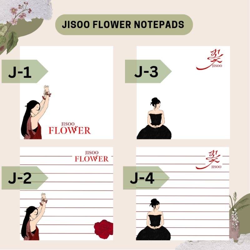 Jisoo Flower Notepad | Shopee Philippines