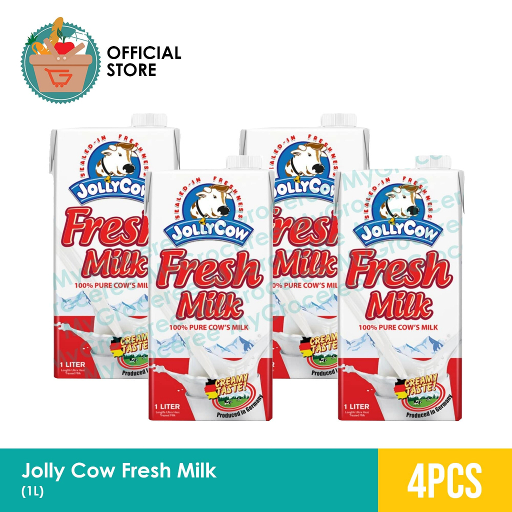 Jolly Cow Fresh Milk 1L x 4s | Shopee Philippines