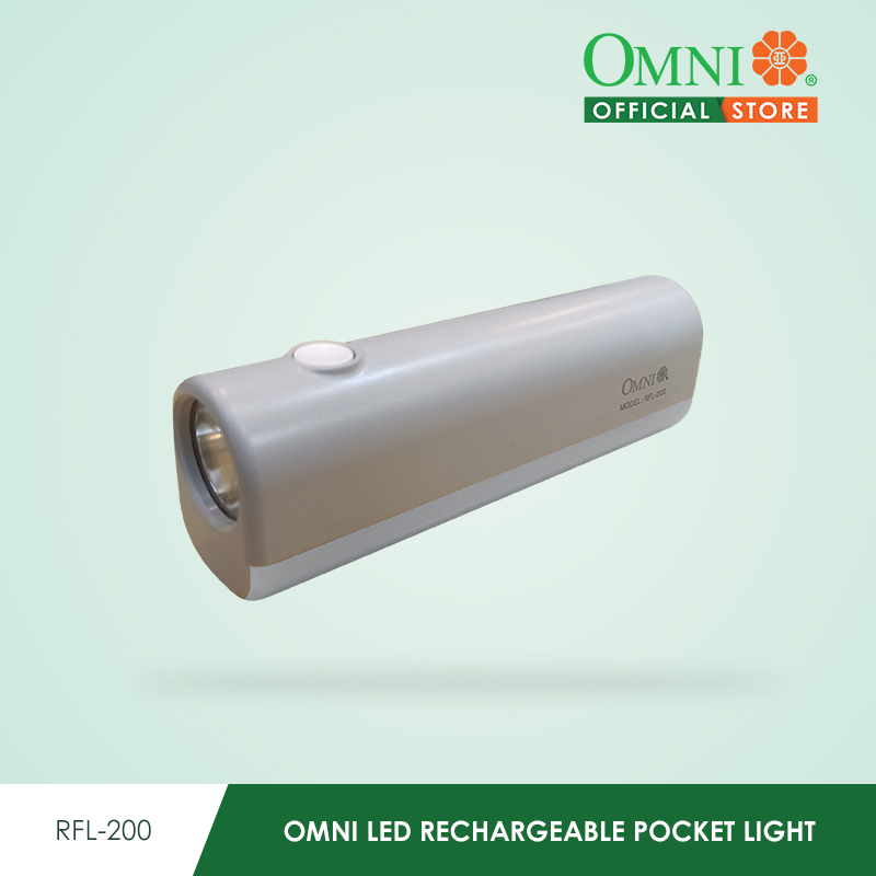OMNI LED Rechargeable Pocket Light RFL-200 | Shopee Philippines