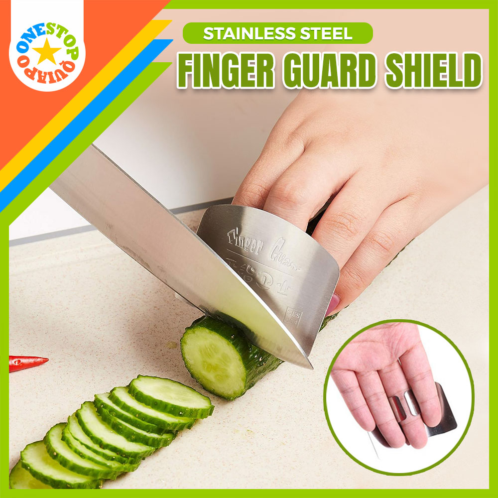 OSQ Stainless Steel Finger Shield Knife Protector Hand Guard Tool for ...