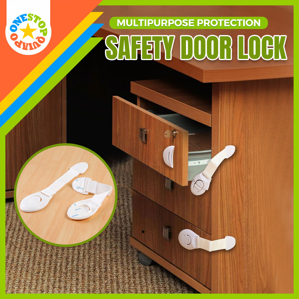 OSQ Safety Lock with Strap Kids Protection for Fastening Desk Drawer ...