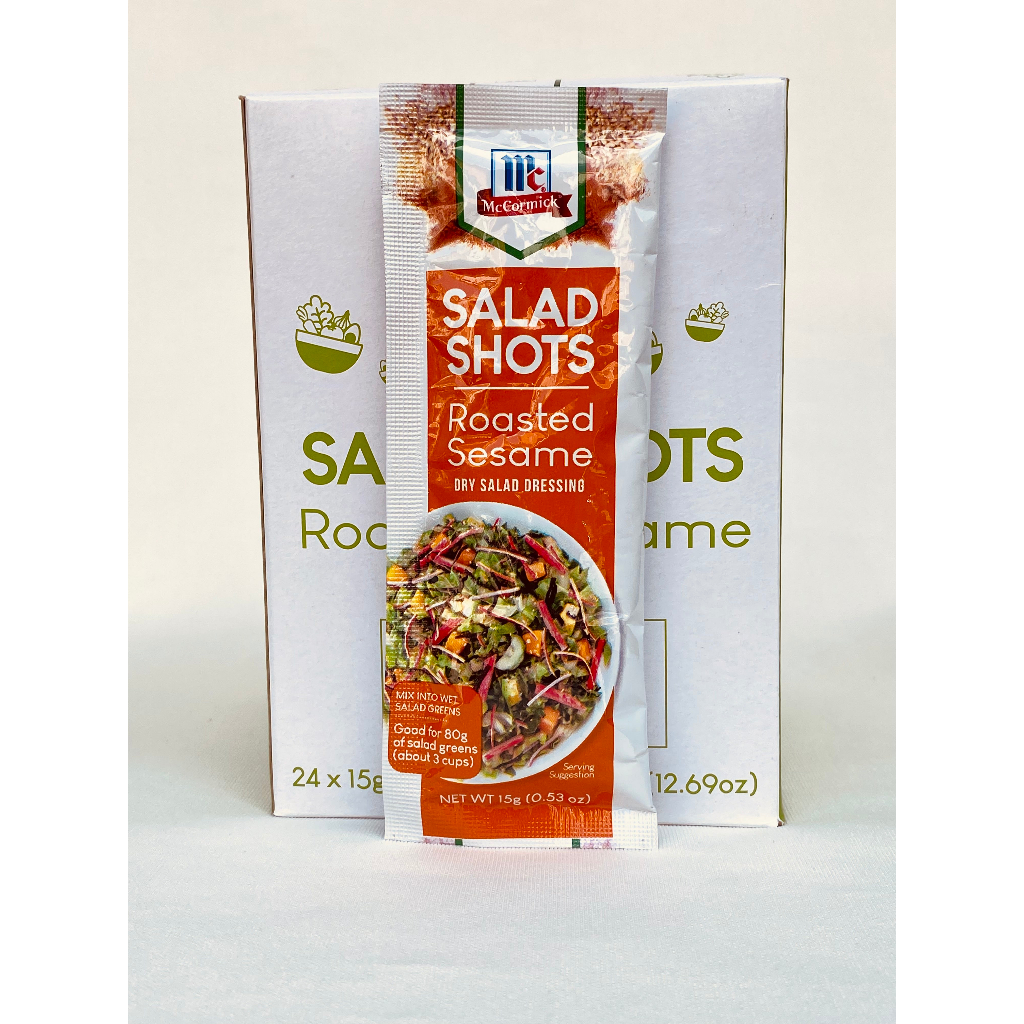 McCormick Salad Shots Roasted Sesame/Cilantro Lime / Caesar 15g sachet ...