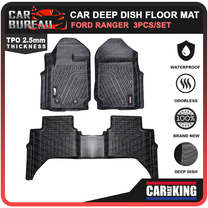 CARMATKING Ford Ranger Raptor 2018 - 2022 Deep Dish Mats TPO Matting ...