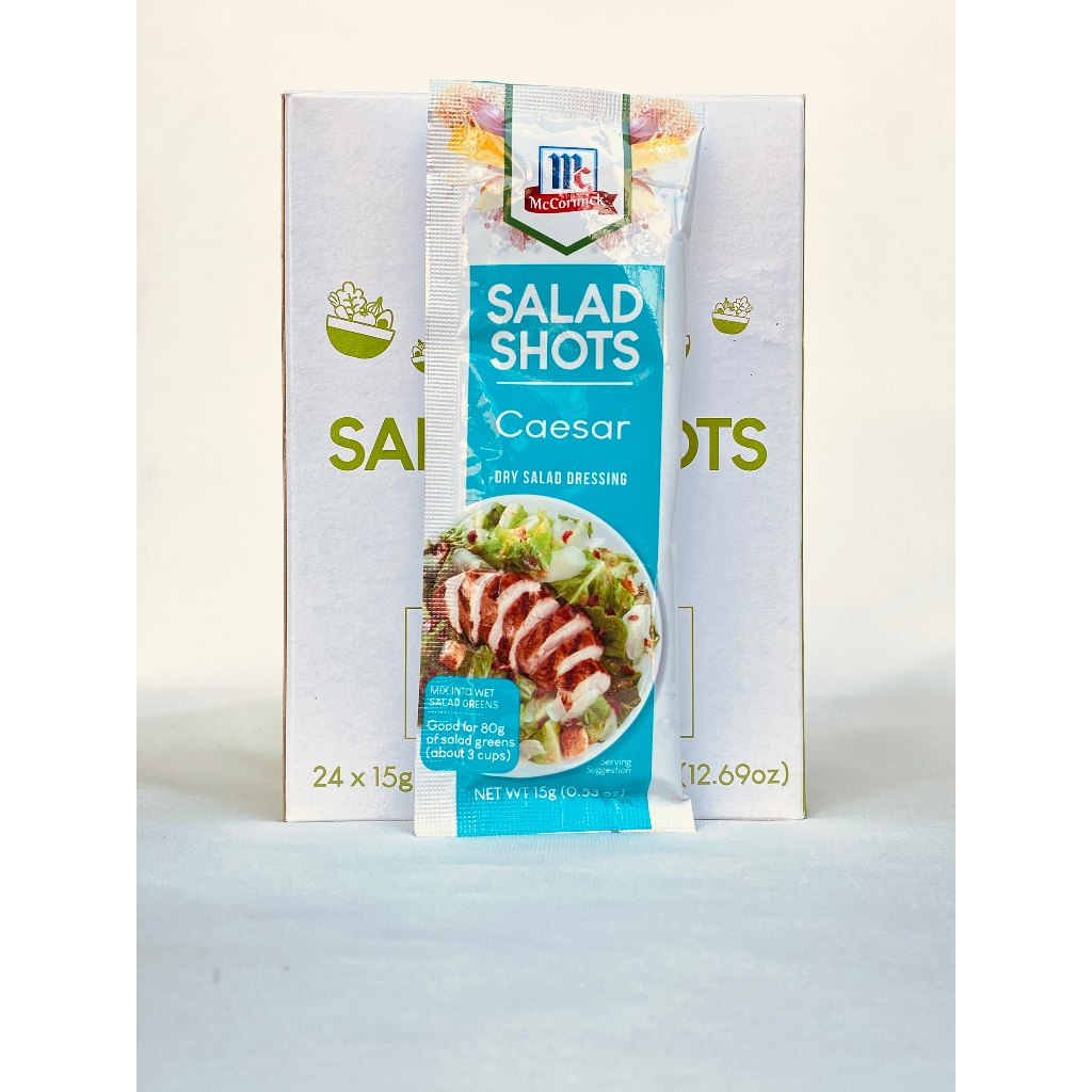 McCormick Salad Shots Dry Salad Dressing 15g Cilantro Lime/Caesar ...