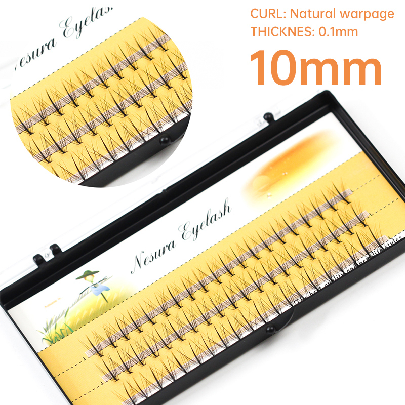10/11mm Cluster Lashes Set DIY Mixed Eyelash Hair Extension 10D/20D/30D ...
