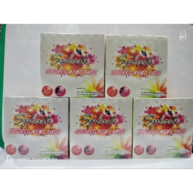 Colored MemoPads 3x3 Splash | Shopee Philippines
