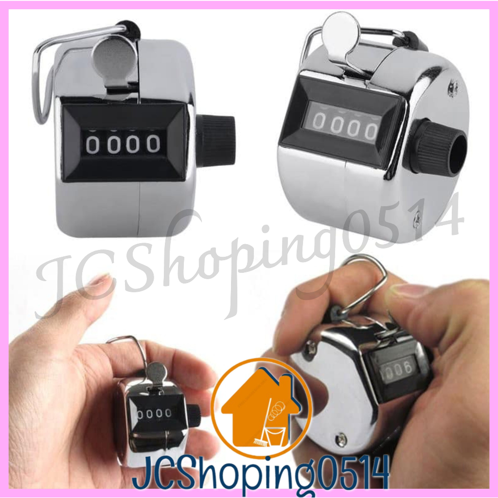 Shhm Portable 4 Digit Number Handheld Tally Counter Digital Manual
