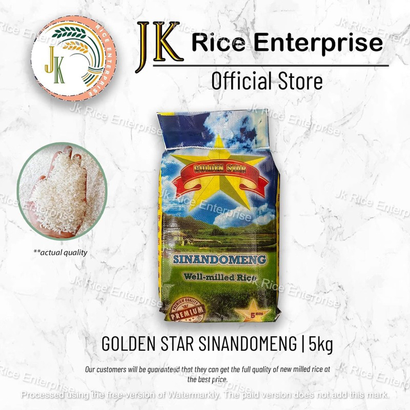 GOLDEN STAR SINANDOMENG RICE 5KG | Shopee Philippines