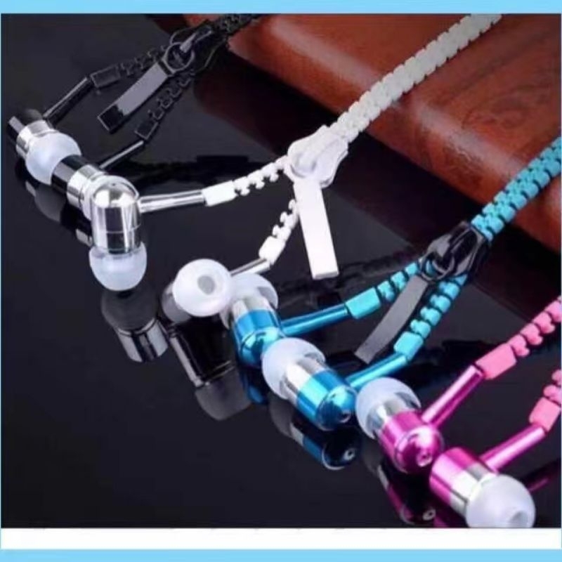 Zipper Headset With Mic earphones High Quality | Shopee Philippines