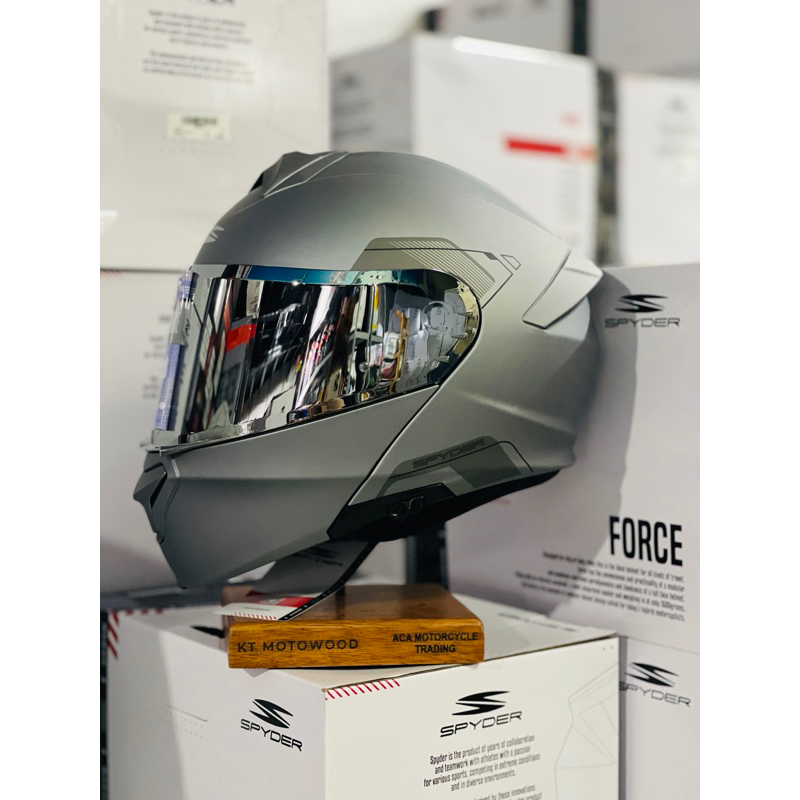 SPYDER FORCE V2 Modular Helmet with Dual Visor (Free Clear Visor ...