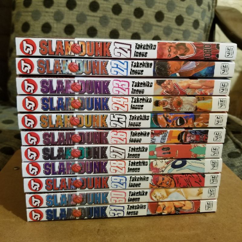 [New] Slam Dunk Manga 21-31 English Official | Shopee Philippines