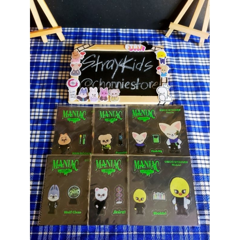 [ON HAND] OFFICIAL Stray Kids SKZOO Maniac Deco Sticker Wolfchan ...