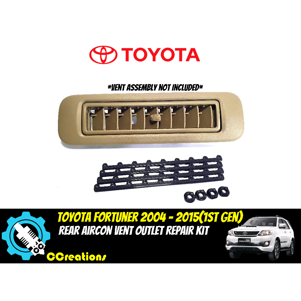 Toyota Fortuner 2004 - 2015 (1st Gen) Car Rear Aircon Vent Repair Kit ...