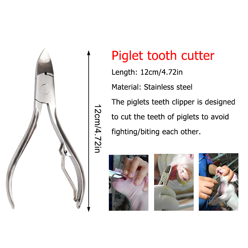4 IN 1 Pig kit Piglet tail cutter+Pig tooth nipper+Piglet castration ...