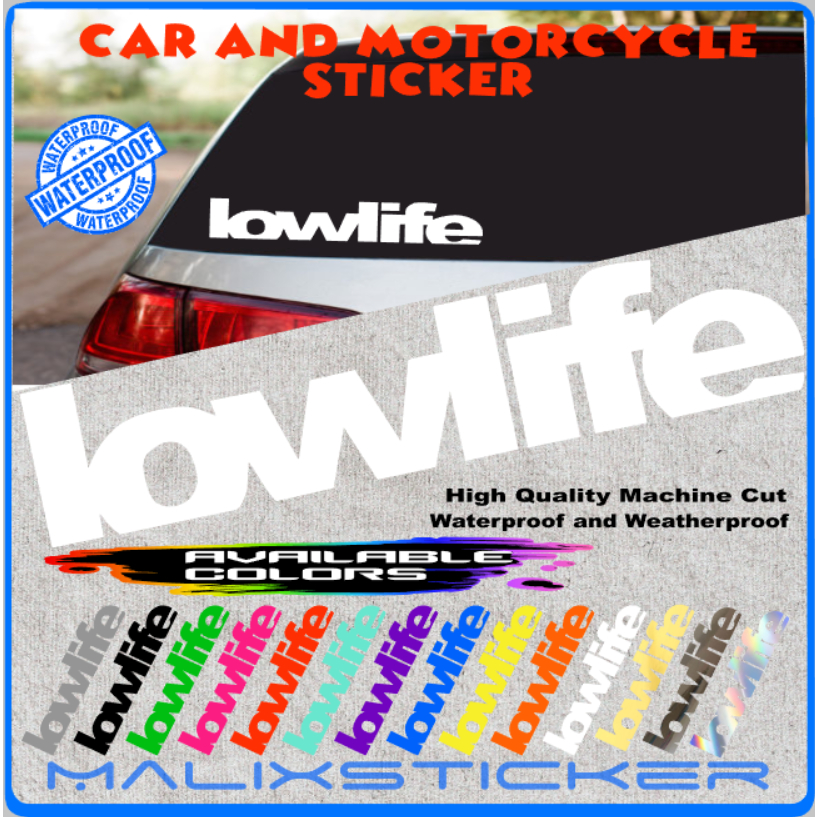 lowlife sticker decals vinyl sticker | Shopee Philippines