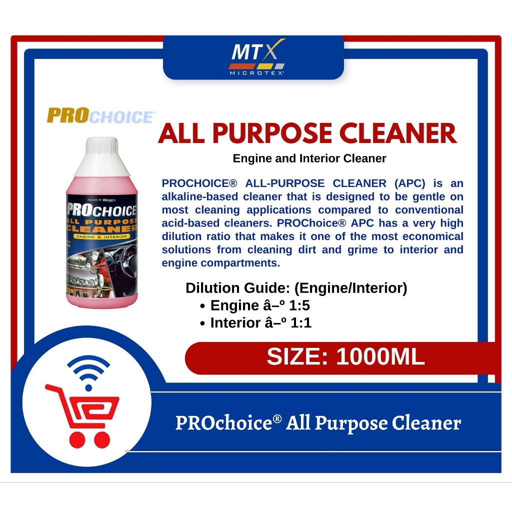 Microtex MTX Prochoice All Purpose Cleaner (1L) | Shopee Philippines