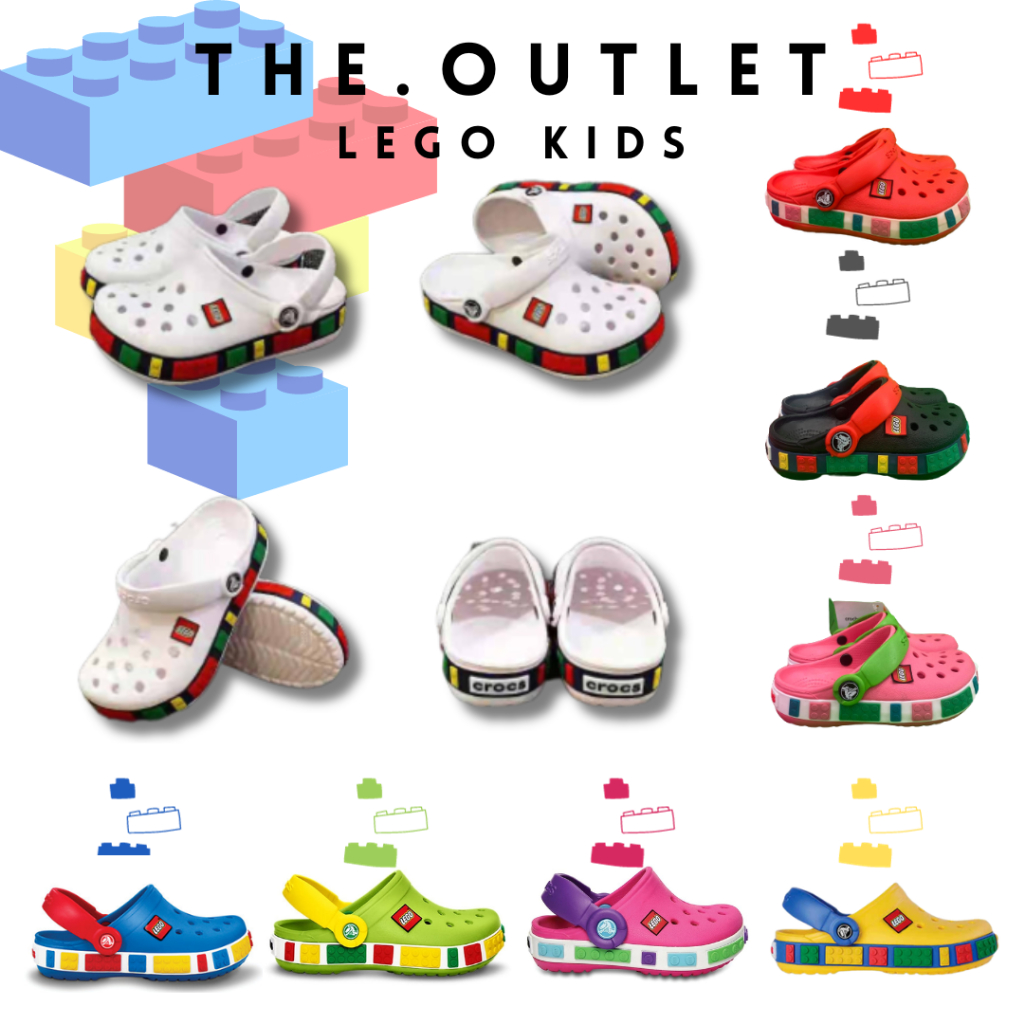 Crocs x Lego Classic Clogs for kids | Shopee Philippines