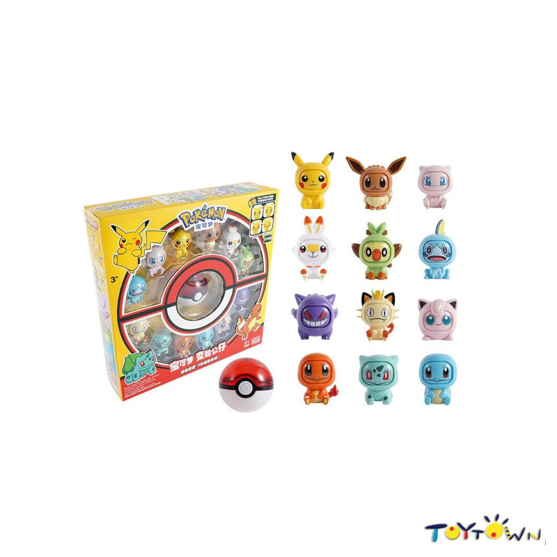 Pokemon LD - Pokemon Face Off Figure 12 PCS Pack - Deluxe Set | Shopee ...