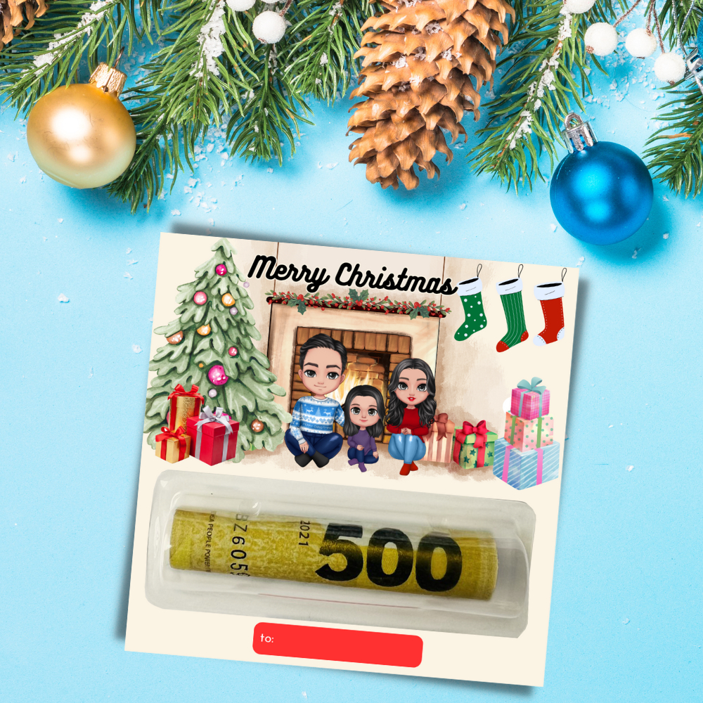 Personalized 6pcs Money Card with Acetate Tube Angpao Ampao | Gift Tag ...