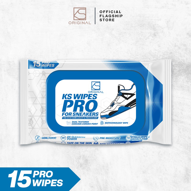 KSORIGINAL KS Wipes Pro for Sneaker Gentle Quick Shoe Cleaning The ...