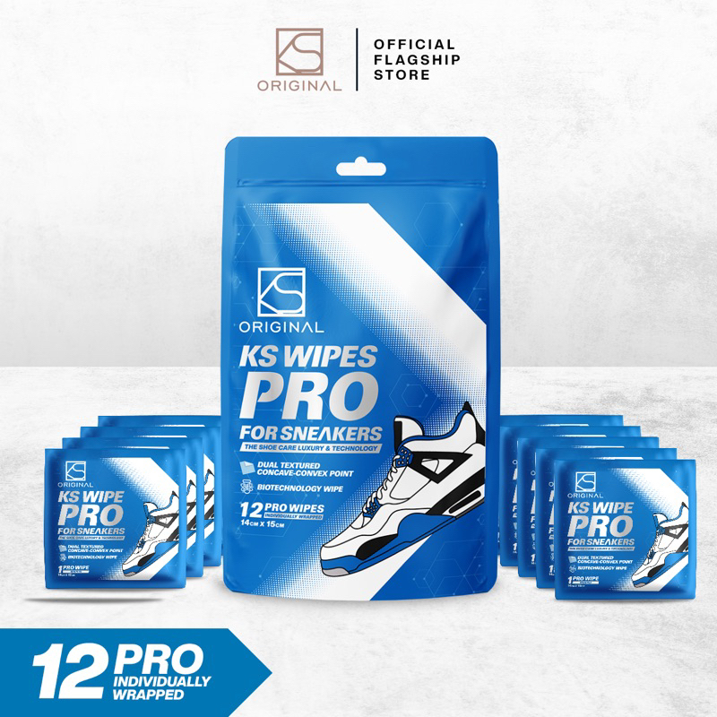KSORIGINAL KS Wipes Pro for Sneaker Gentle Quick Shoe Cleaning The ...