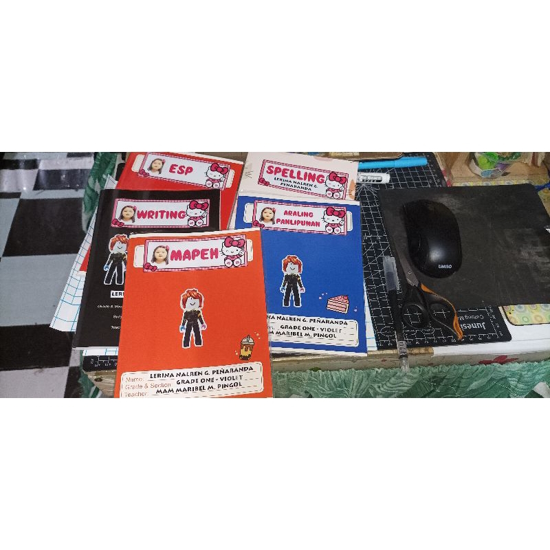 customized photo Printed notebook labels with themed | Shopee Philippines