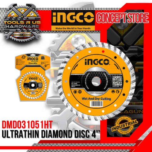 Ingco Industrial Ultrathin Diamond Disc 4 DMD031051HT HT-BINAN BIÑAN ...