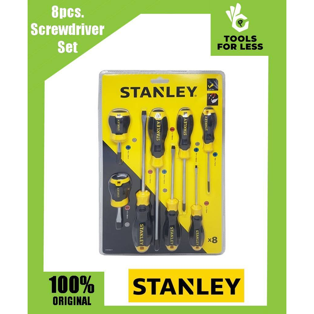 Stanley 8pc Cushion Grip Screwdriver Set Model: STMT66673 | Shopee ...