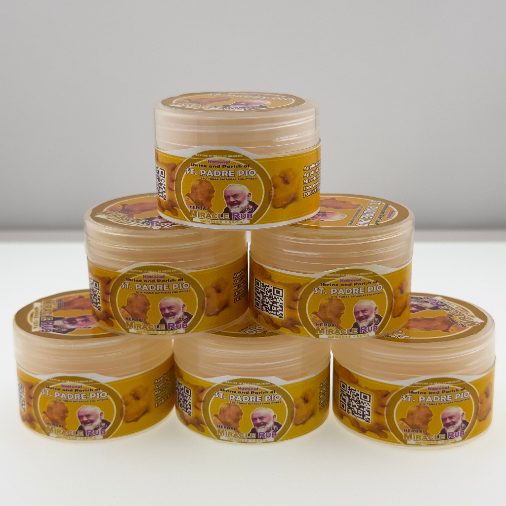 Blessed Saint Padre Pio Miracle Rub (Luya Menthol) | Shopee Philippines