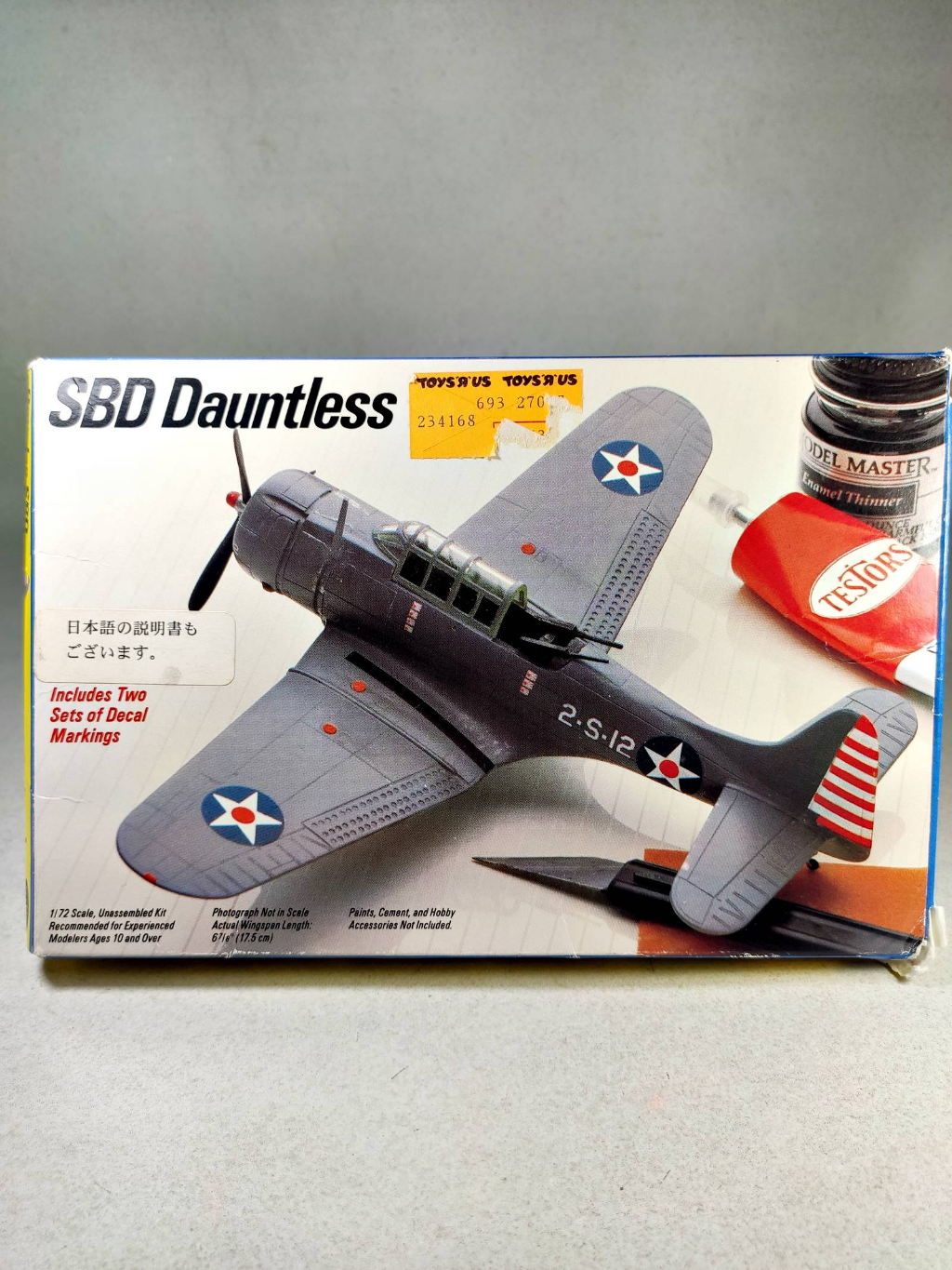 VINTAGE 1984 TESTORS HAWK 1:72 SBD DAUNTLESS MODEL KIT AIRCRAFT #693 ...