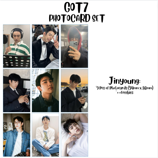 Got7 Photocard Set Mark Tuan Park Jinyoung Jackson Wang Yugyeom Bambam JayB Youngjae FANMADE ...