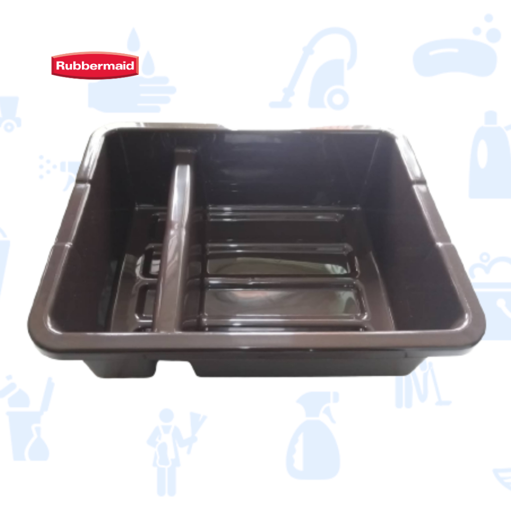 Bussing Box with Divider Rubbermaid 3350 Brown | Shopee Philippines