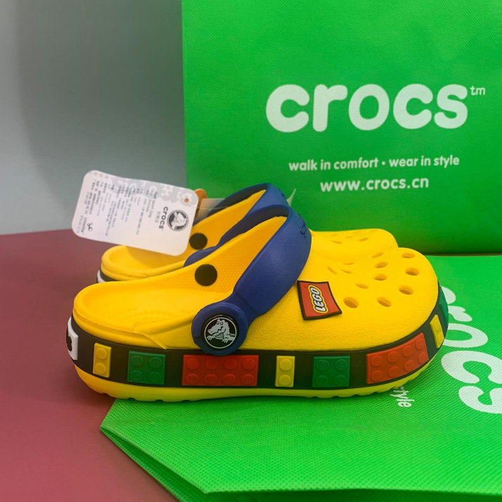 Kids LEGO Crocs sandals Unisex | Shopee Philippines