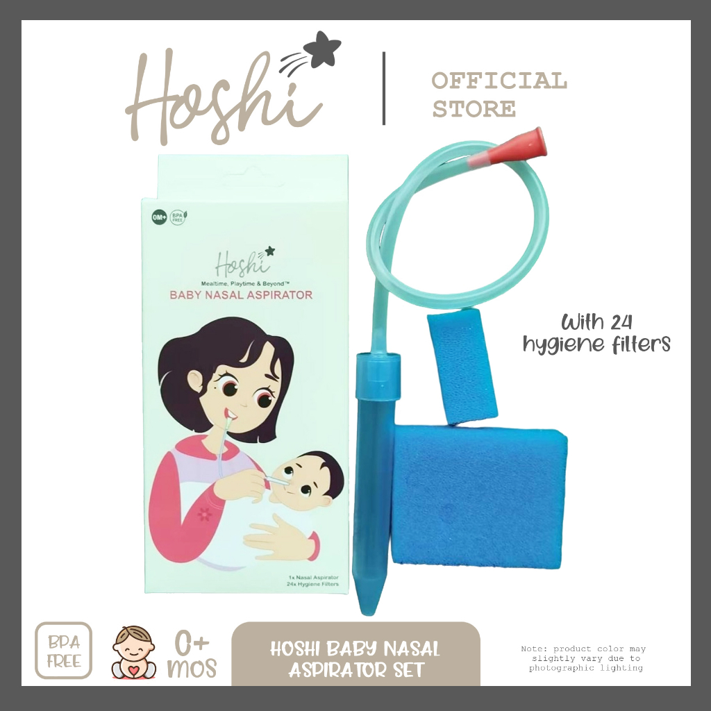 Hoshi Baby Snot Sucker Nasal Aspirator Nose Cleaner, Suction Syringe ...