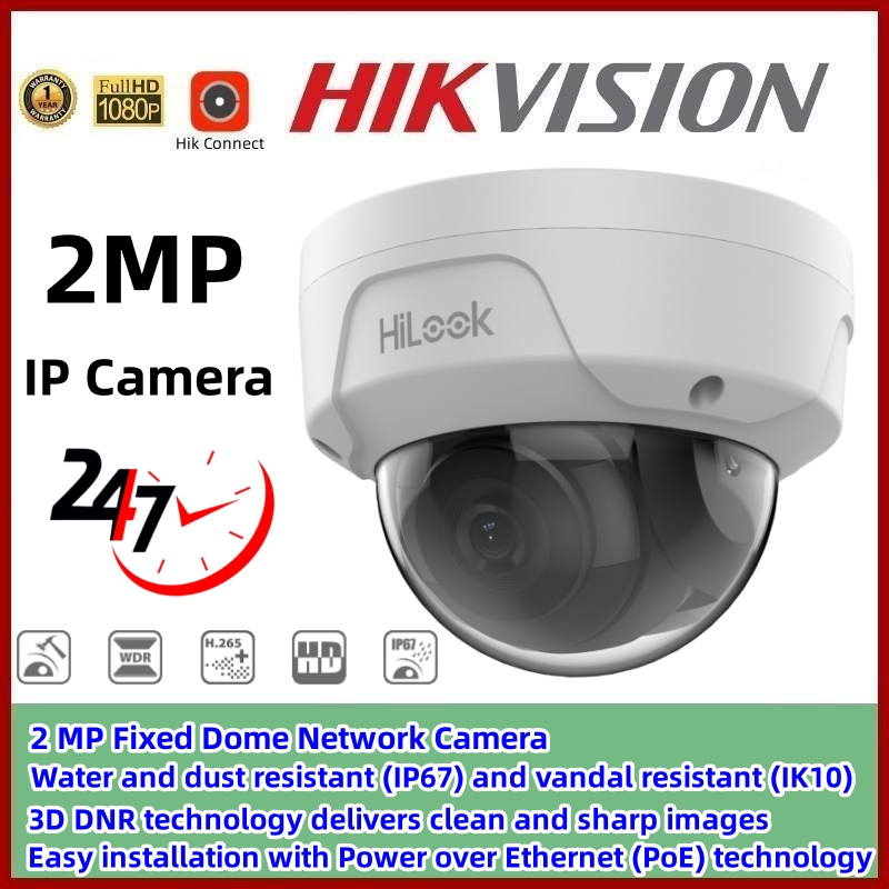 Hikvision 2MP/4 MP Fixed Dome Network Camera IP67 CCTV Dome Camera IP ...