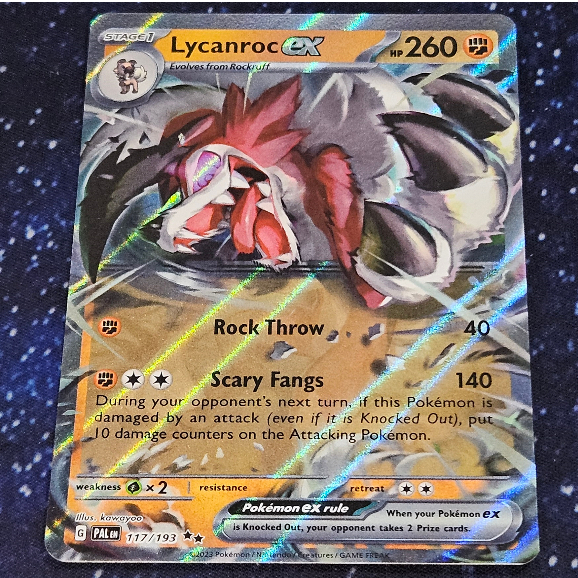 Pokemon TCG Lycanroc EX Paldea Evolved Ultra Rare Holo | Shopee Philippines