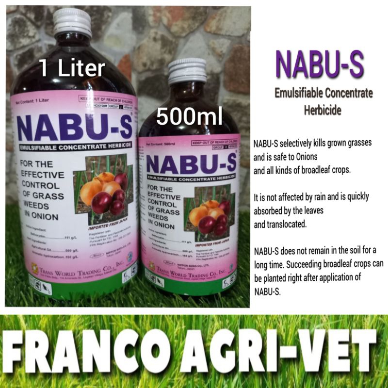 Nabu-S Emulsifiable Concentrate Herbicide ( 1 Liter / 500ml ) | Shopee ...