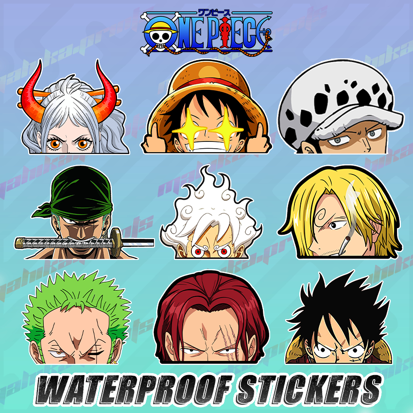 ONE PIECE 】 ANIME WATERPROOF VINYL STICKER SET 1 | Shopee Philippines