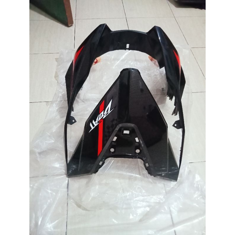 Cover Set Front Glossy black Red Sticker Beat Fi V2 | Shopee Philippines