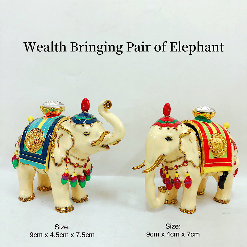 Fengshui Wealth Bringing Pair of Elephant | Shopee Philippines