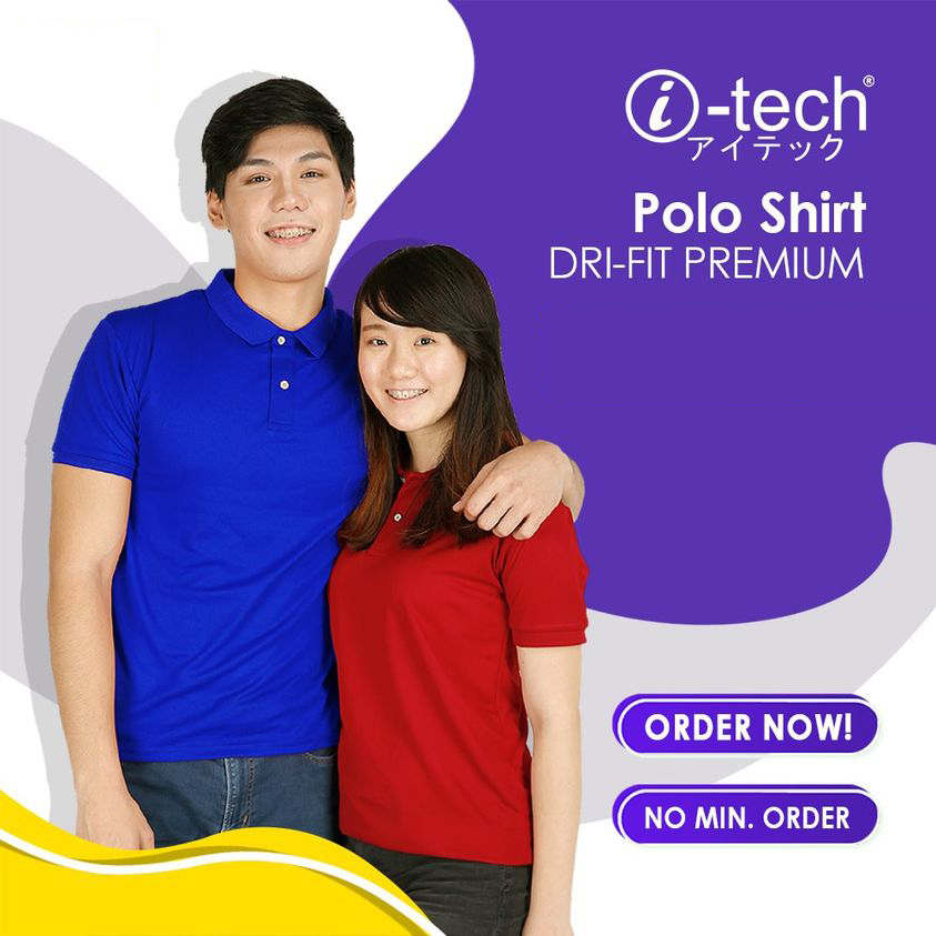 i-tech Dri-FIT Polo Shirt Unisex professional, casual and sports ...