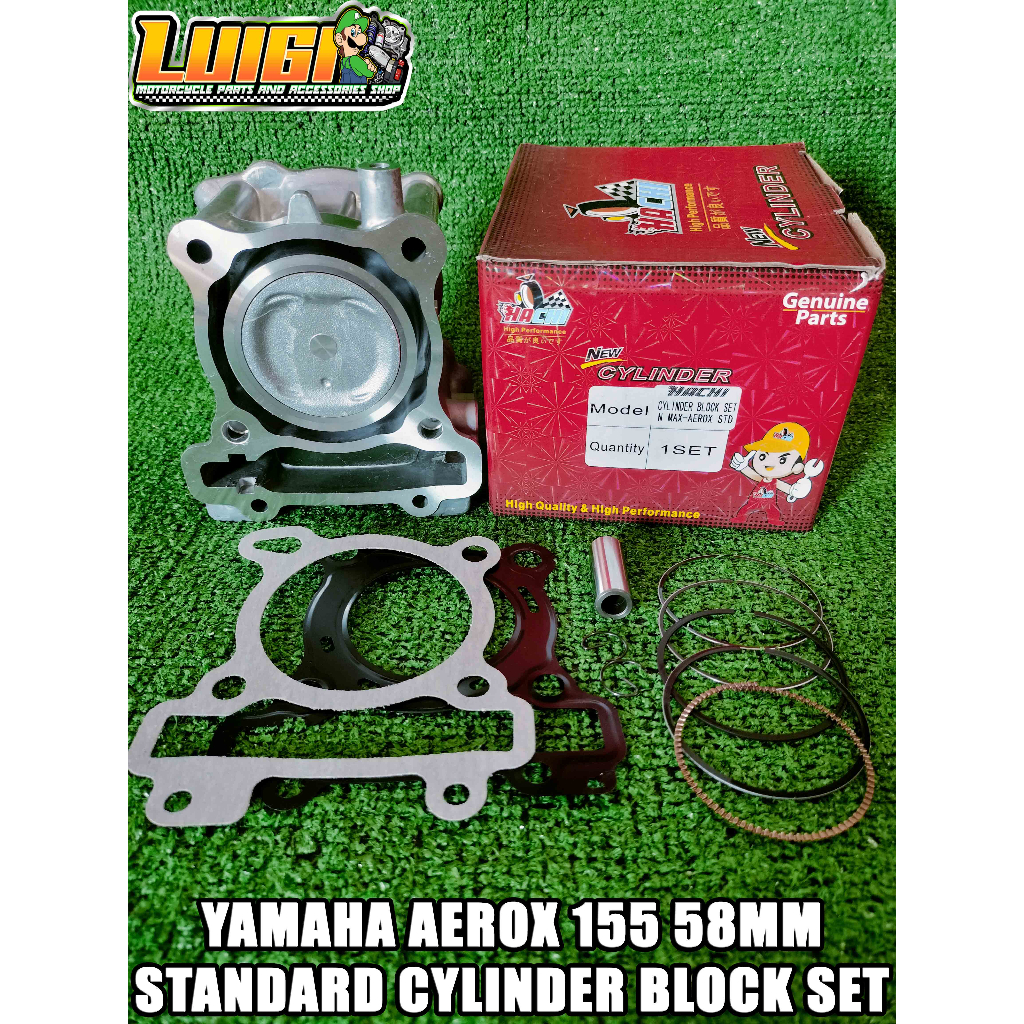 HACHI YAMAHA AEROX 155 58MM STANDARD CYLINDER BLOCK SET | Shopee ...