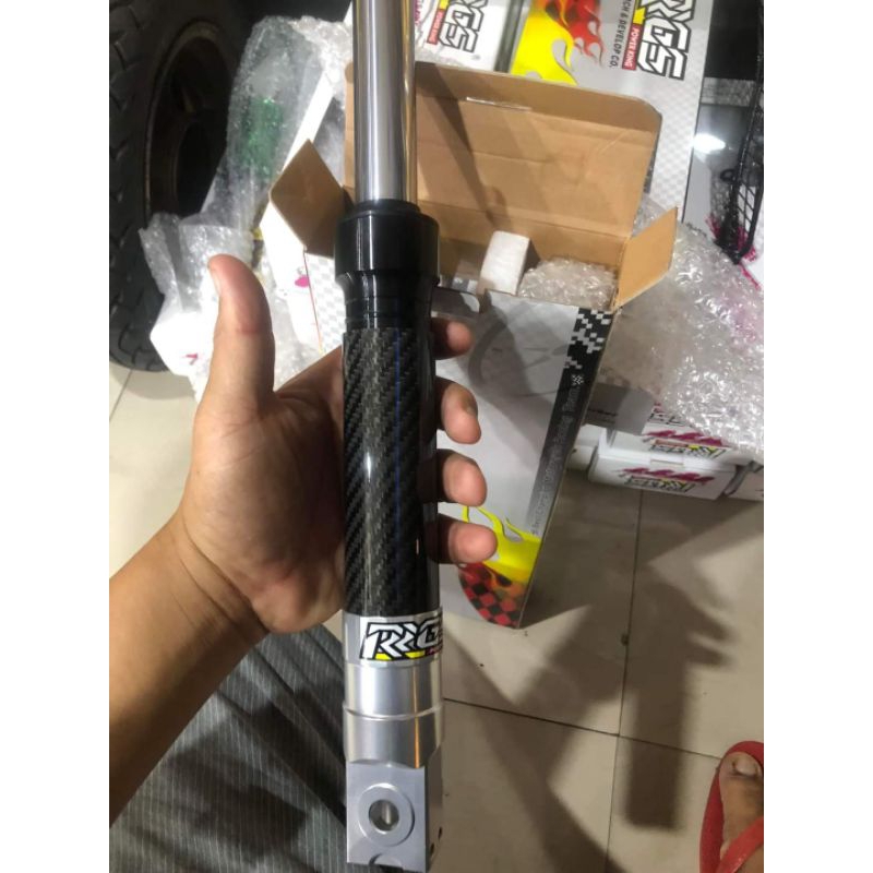 Honda Dio Standard Height 370mm Rrgs Carbon Front Shock | Shopee ...