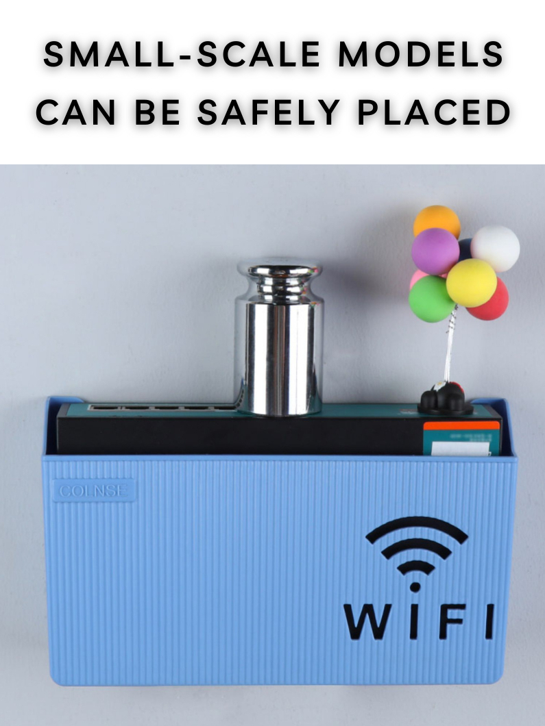 Wifi Shelf Set-top Box Rack TV Router Bracket Storage Box Wall ...