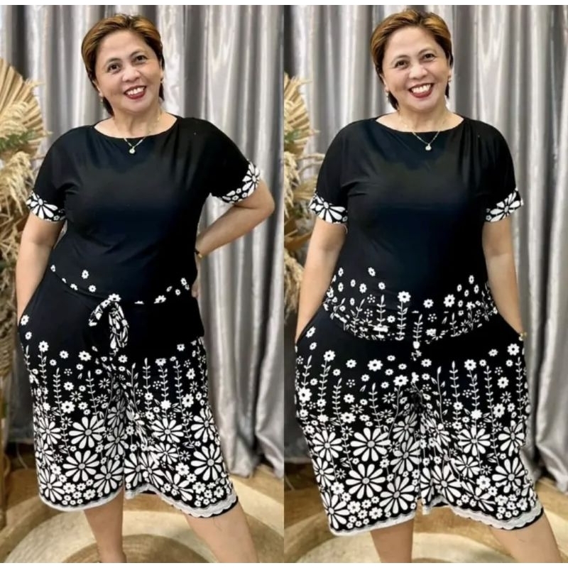 ️ SQUAREPANTS TERNO COTTON SPANDEX (FREESIZE MEDIUM -2XL) | Shopee ...